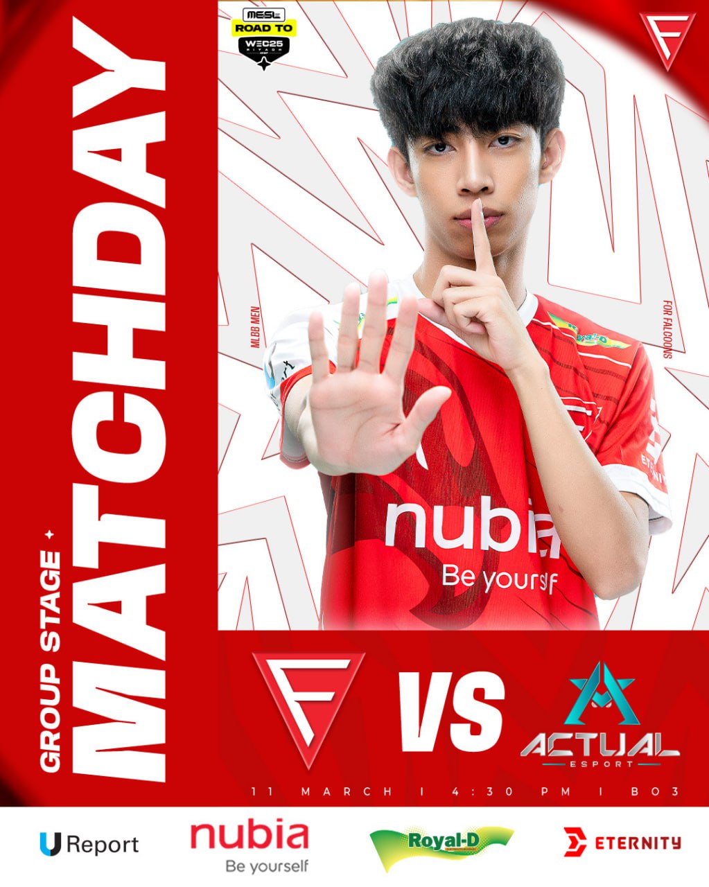 Falcon Esports Vs ACTUAL ESPORTS ROAD TO WEC 2025 - Falcon Esports