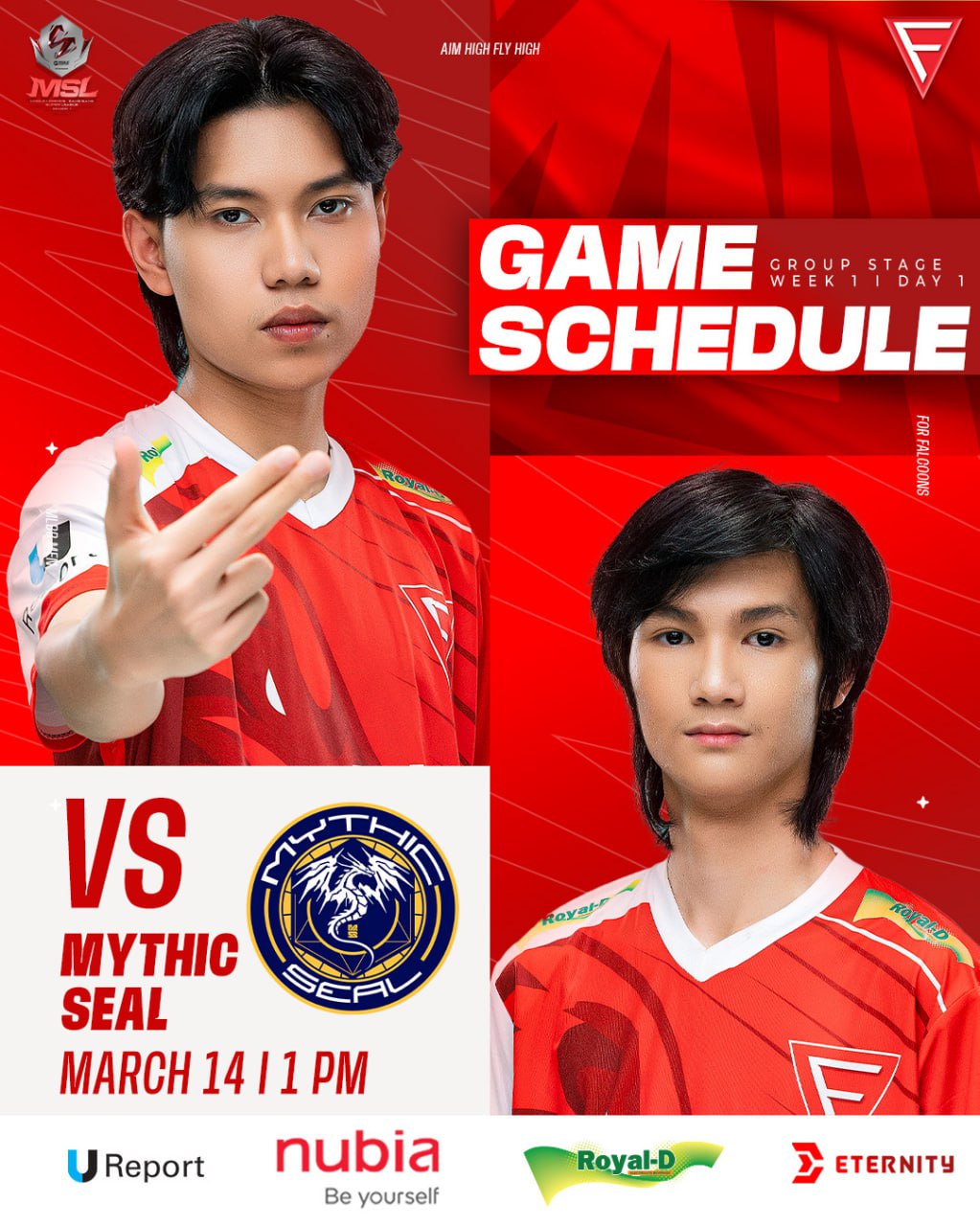 Falcon Esports VS MYTHIC SEAL MSL 2025 S1 W1 D1 - Falcon Esports